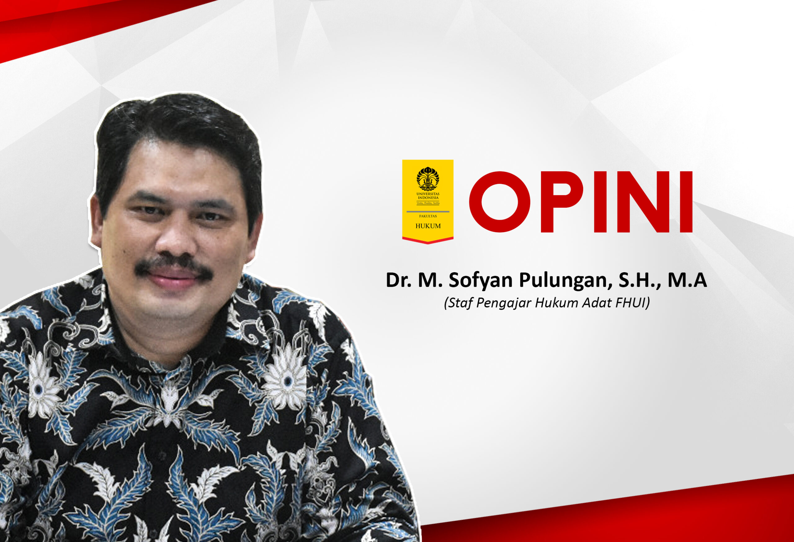 Belajar dari Masyarakat Hukum Adat untuk Membangun Ekonomi Nasional Oleh Dr. M Sofyan Pulungan ...