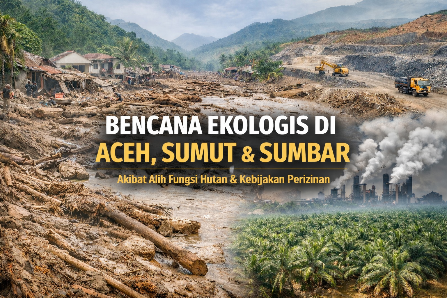 PHLI: Banjir dan Longsor di Aceh, Sumut, dan Sumbar Bukan Bencana Alam ...